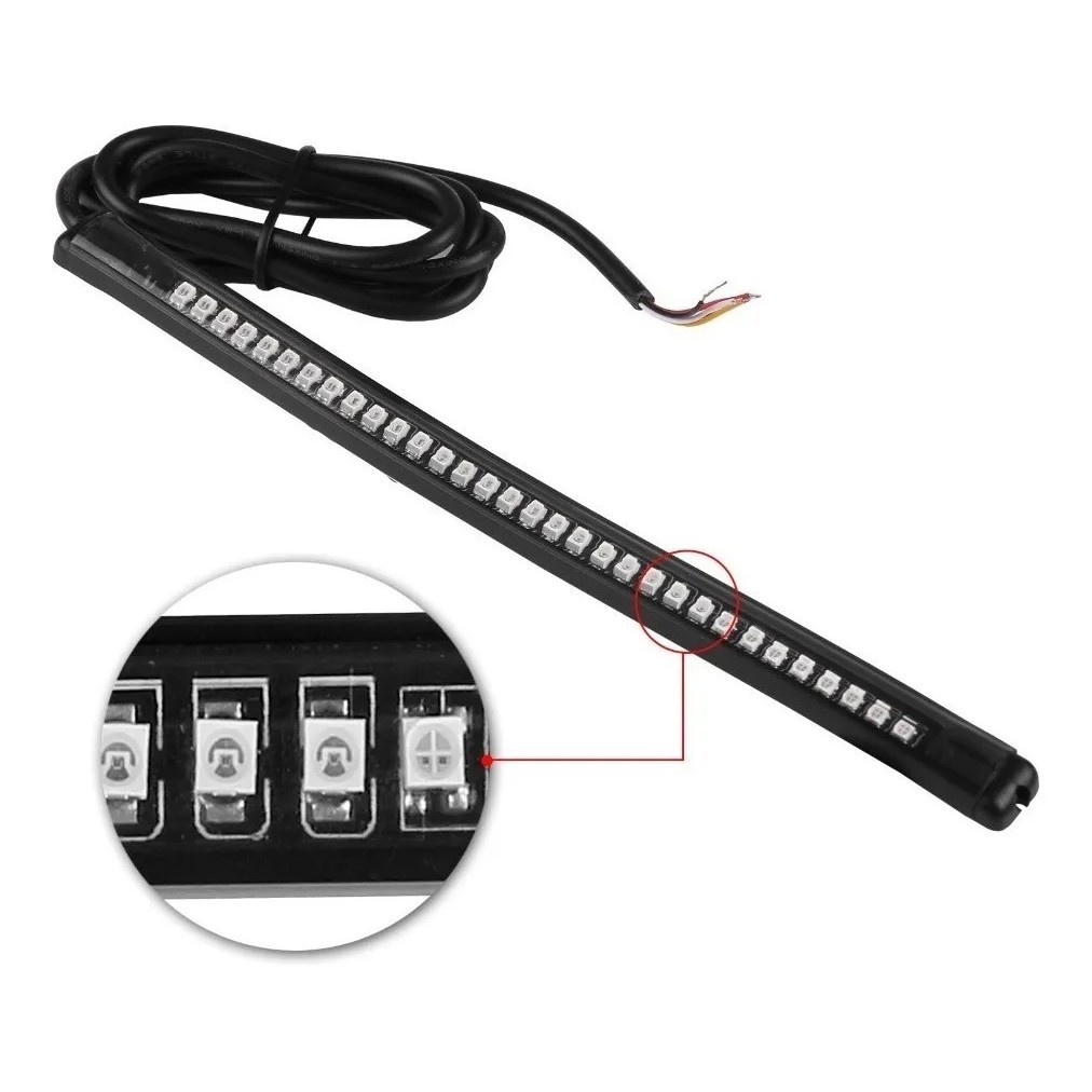 Barra Led Universal Carro Moto Lanterna Freio Seta 3x1 0003PAI | Shopee ...