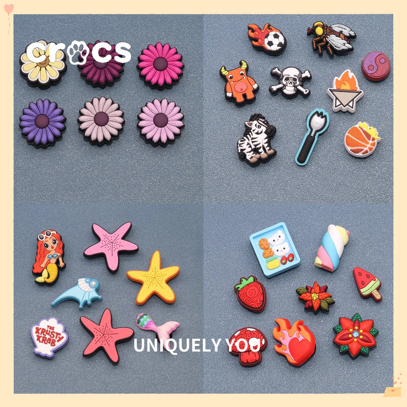 croc shoe buckle Jibbitz Sereia jibz Para Estrela Do Mar Concha Flor ...