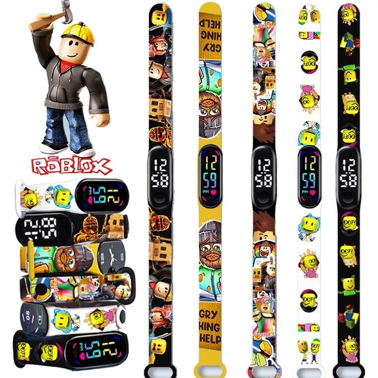 Roblox Relógio Eletrônico Impresso para Crianças Relógio Eletrônico ...