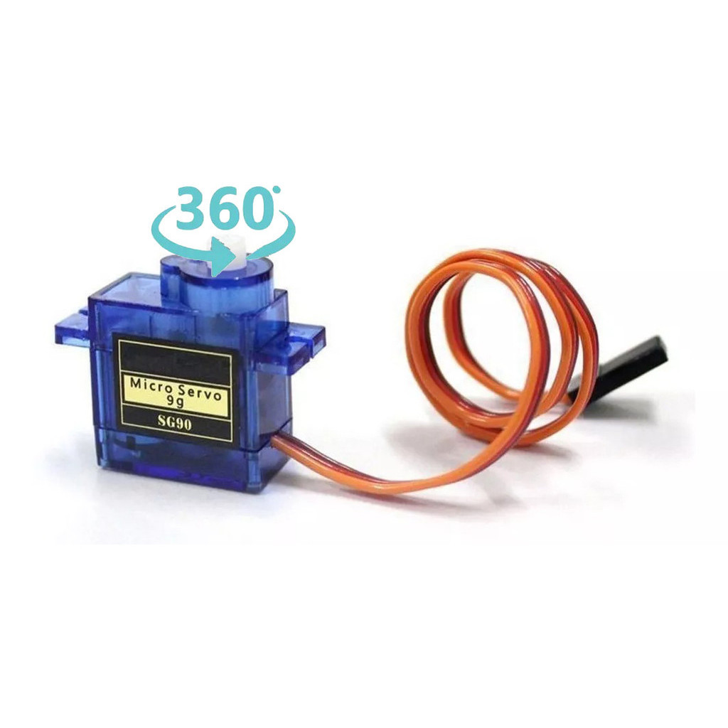 Micro Servo Motor SG90 9g 360 Graus 1,6kg | Shopee Brasil
