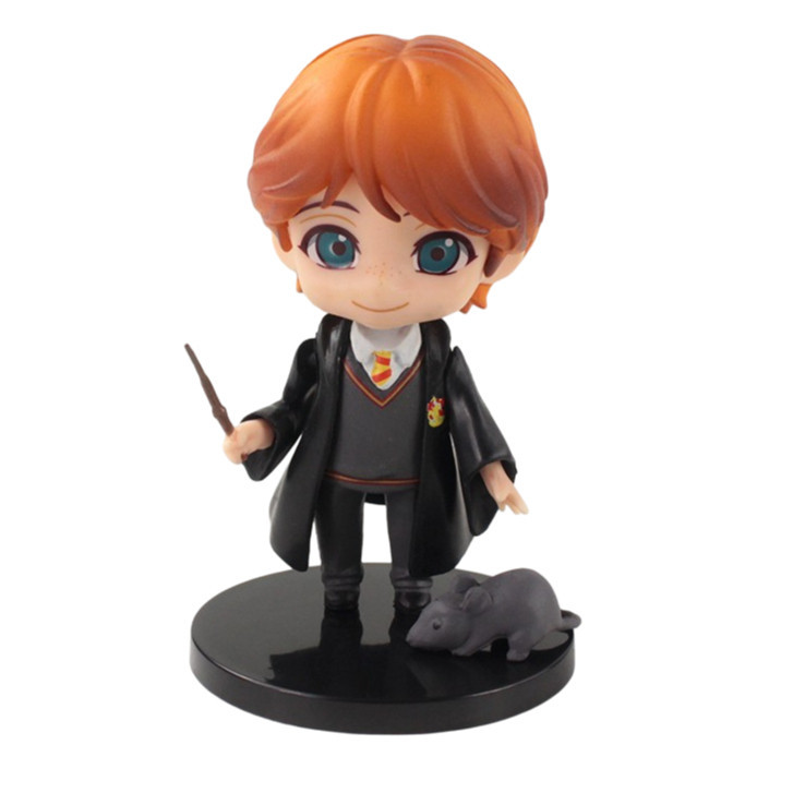 Boneco Rony com rato perebas colecionável Harry Potter Hermione Rony ...