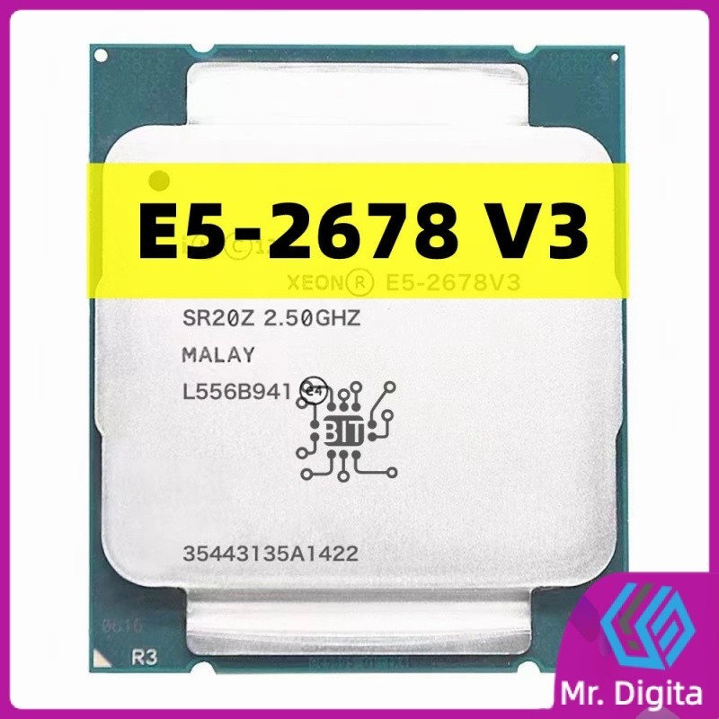 Xeon PC Desktop Processador E5 2678 V3 CPU 2.5G Servindo 12 Core LGA 2011-3 E5-2678 V3 2678V3 ...