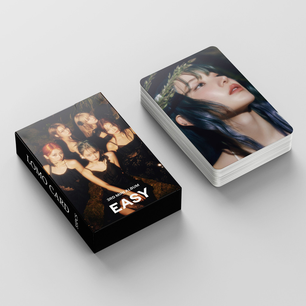55pcs/box LE SSERAFIM 3rd Mini Album EASY Photocards Lomo Cards SAKURA ...