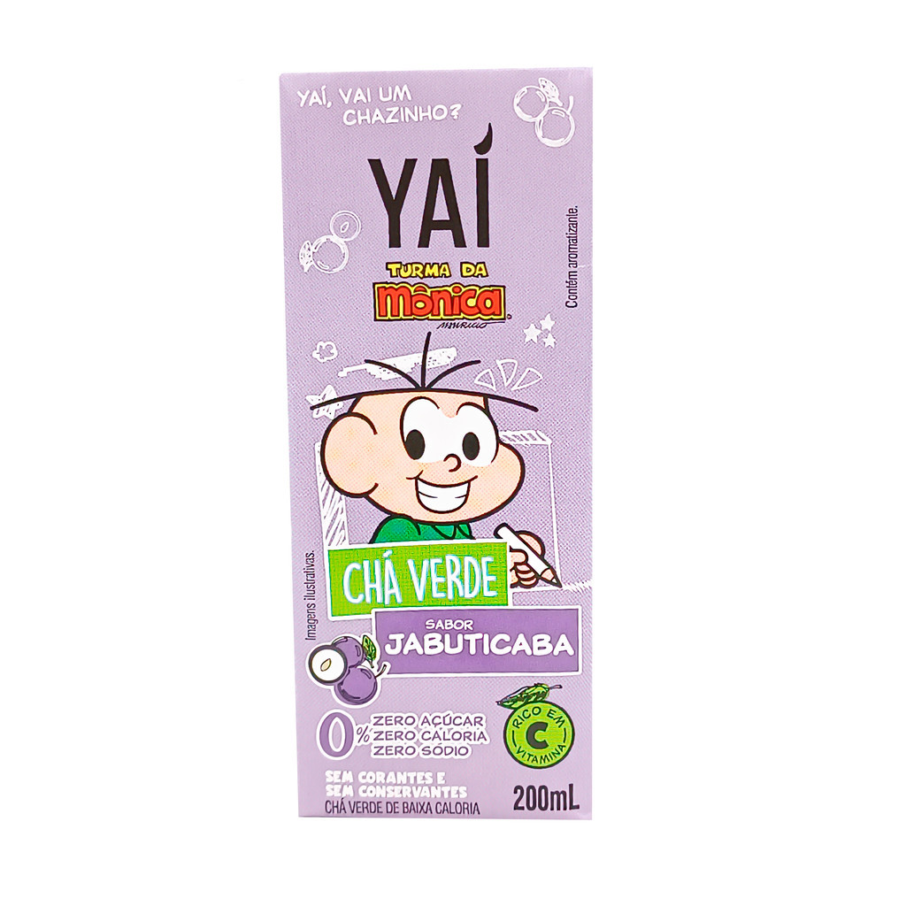 Cha Verde Sabor Jabuticaba Turma Da Monica Yai 200ml | Shopee Brasil
