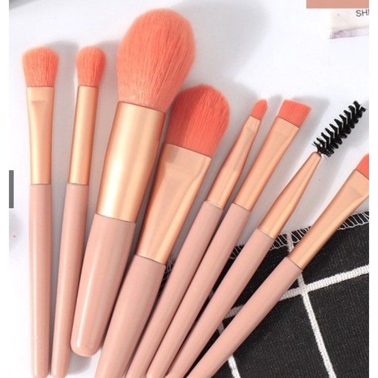 INLIS ANA Kit 8 Pincéis Com Maquiagem Para Base Blush E sombra | Shopee ...