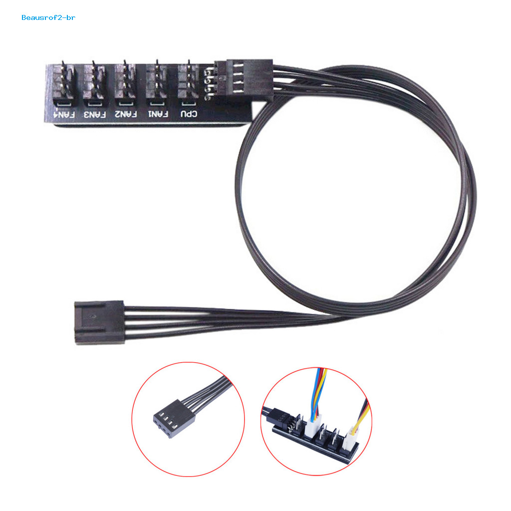 Tinned Copper Material Fan Hubs 4 Pin Pwm Hub Extension Cable for ...