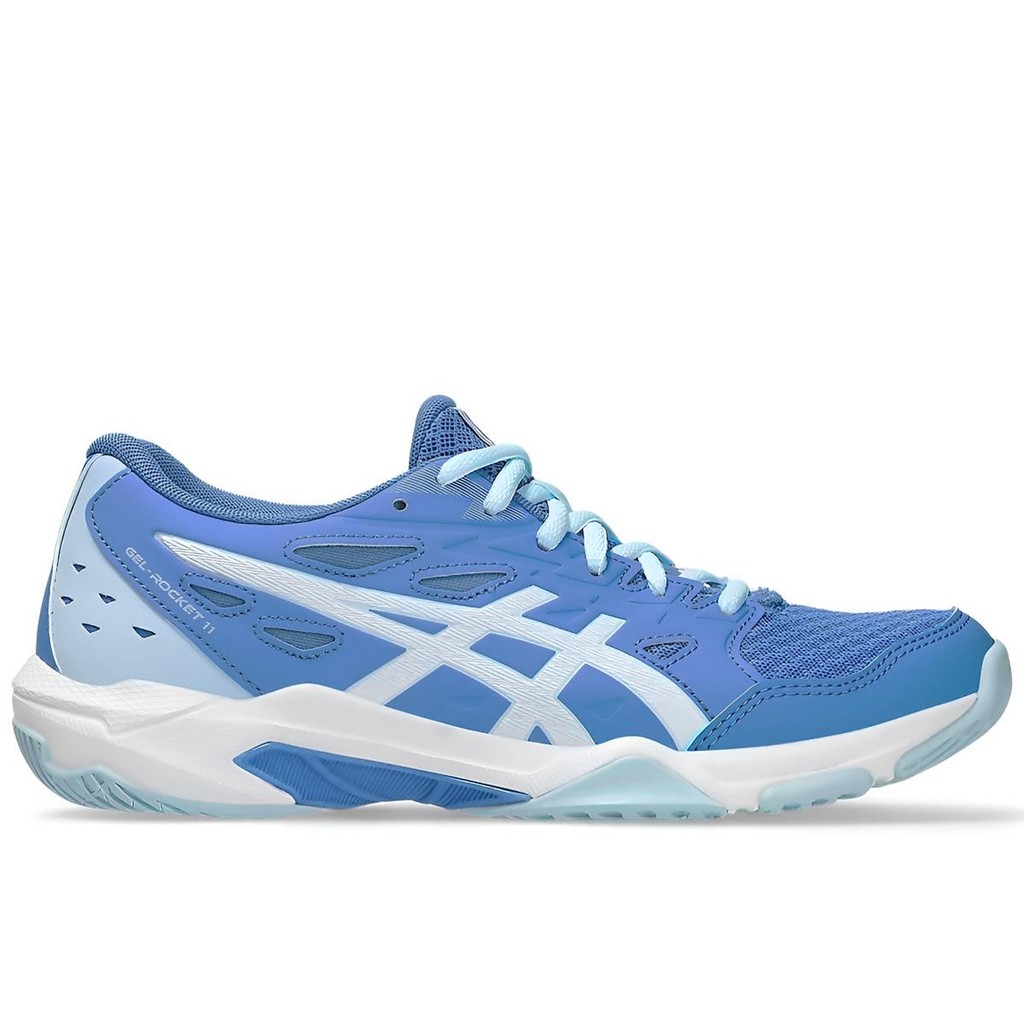 Tênis Asics Gel Rocket 11 Azul e Branco | Shopee Brasil