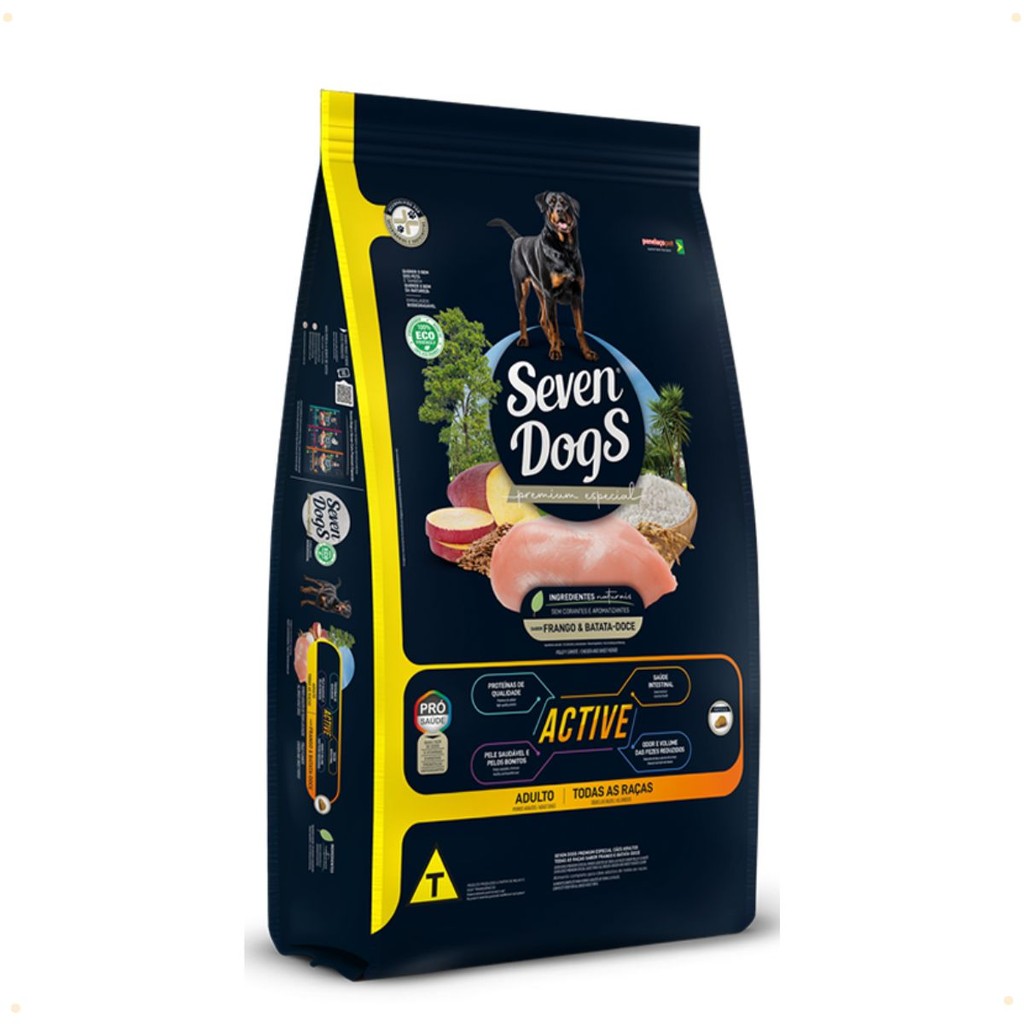 Ração Seven Dogs Active 15 KG - Power Active para Cães | Shopee Brasil