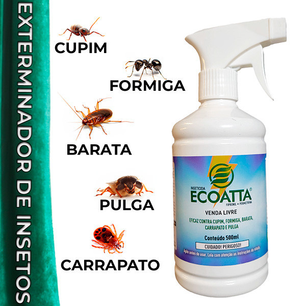 Mata Formiga pulga carrapato cupim barata bacterias 500 ML | Shopee Brasil