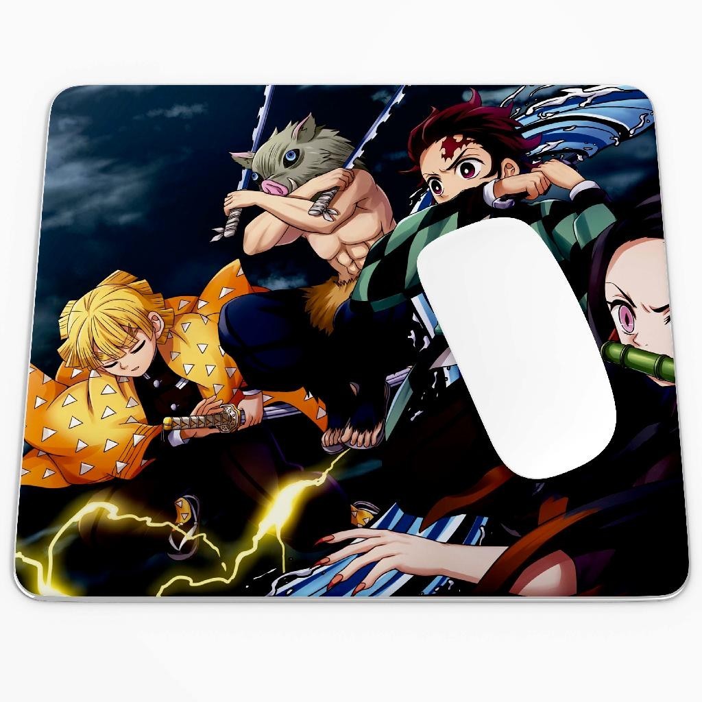 Mouse Pad Demon Slayer Tanjirô Nezuko Zenitsu Inosuke | Shopee Brasil
