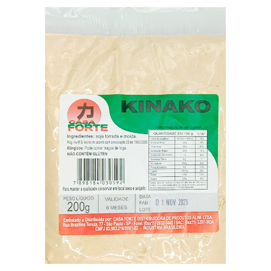 Farinha de Soja Torrada Kinako Casa Forte 200g | Shopee Brasil