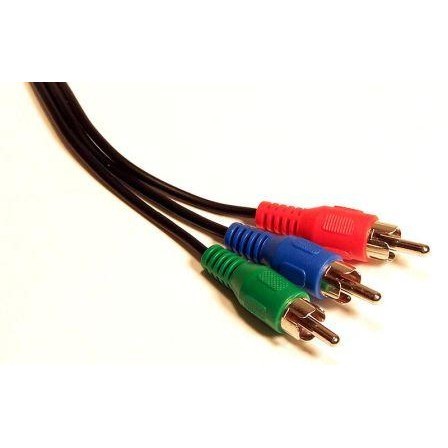 Cabo Video Componente 3 RCA x 3 RCA 2 Metros | Shopee Brasil