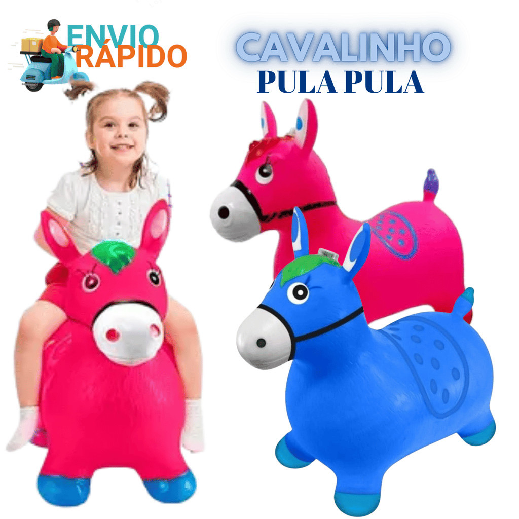 Cavalinho Upa Upa Inflavel Pocoto Brinquedo Pula Pula Musica Infantil ...