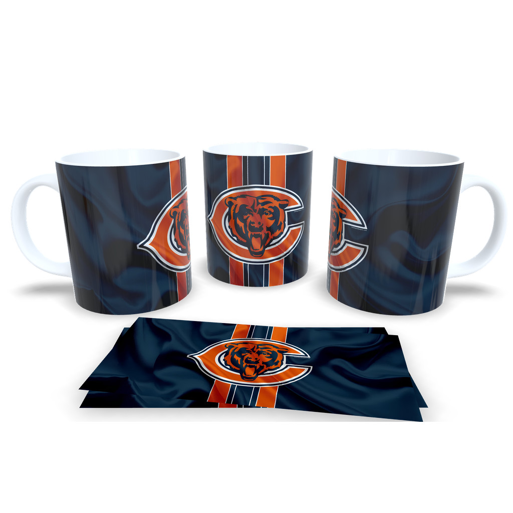 Caneca de Porcelana Personalizada NFL Chicago Bears 02 | Shopee Brasil