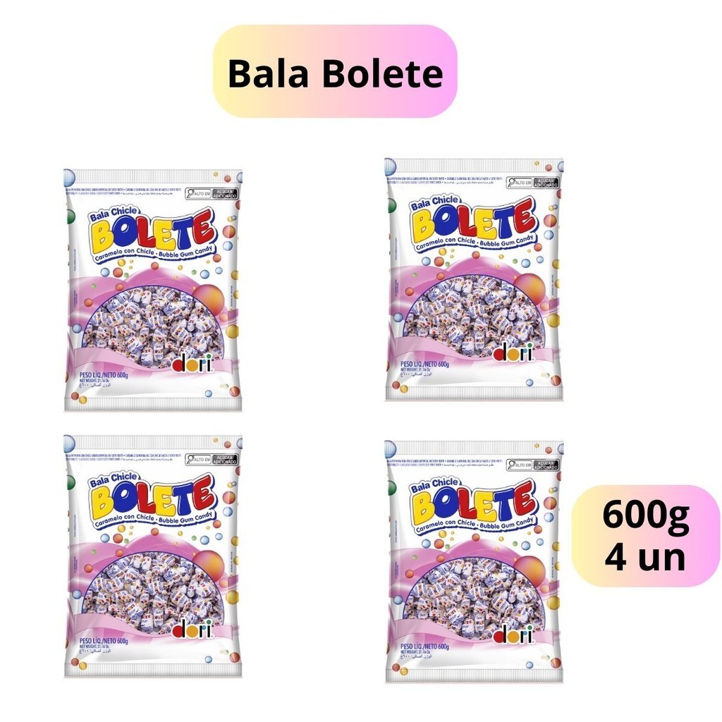 Bala Bolete Tutti Frutti Dori 600g 4 Unidades | Shopee Brasil