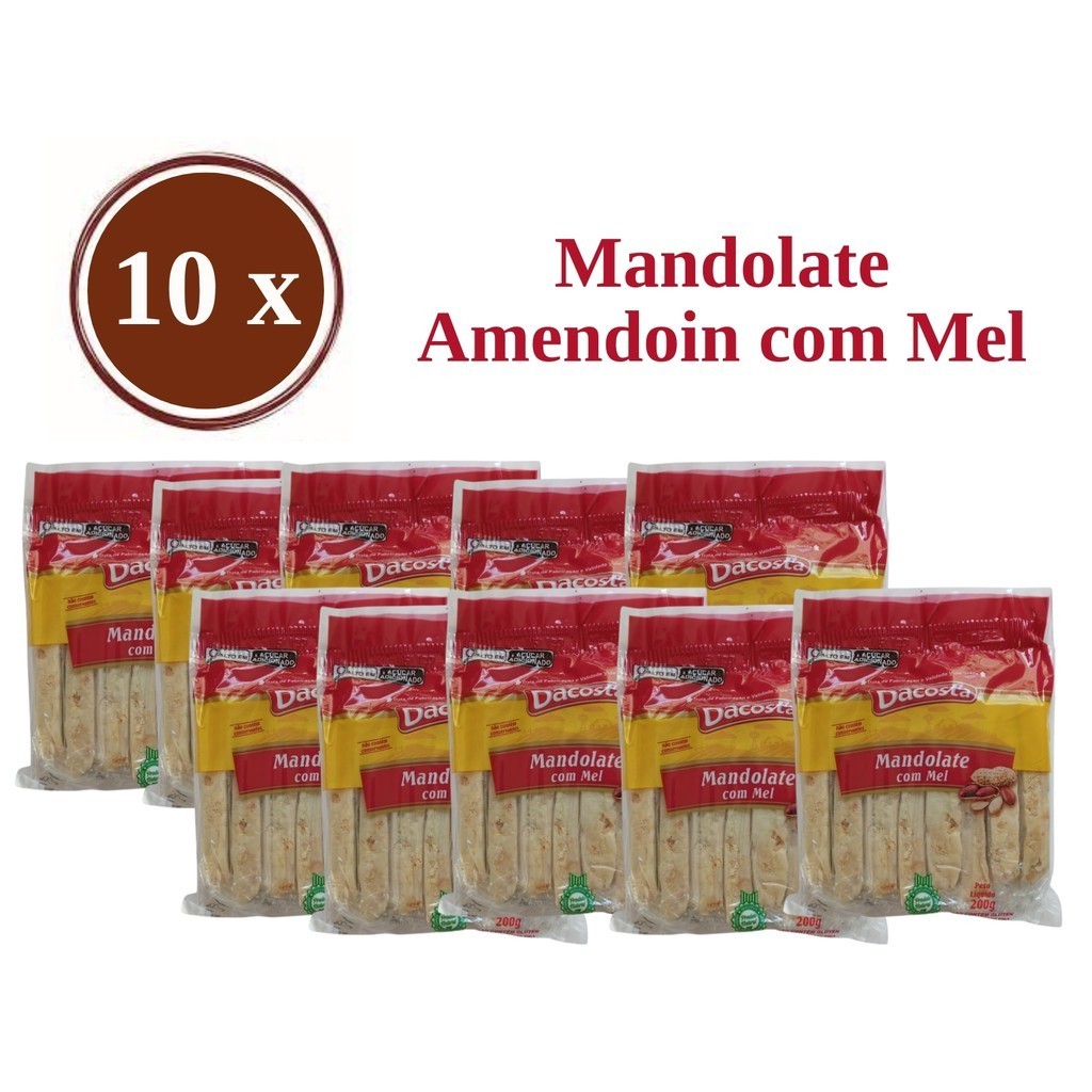 kit 10 und Mandolate com Mel e Amendoim Doce Colonial Tradicional ...