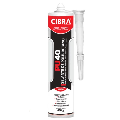 Pu 40 Adesivo Selante Preto 400g Cibra | Shopee Brasil
