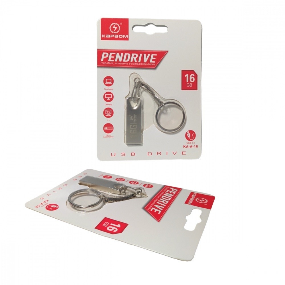 Pen drive Otimo para Notebook, Desktop, Tv, kap 16GB Ka-a-16 Kapbom ...