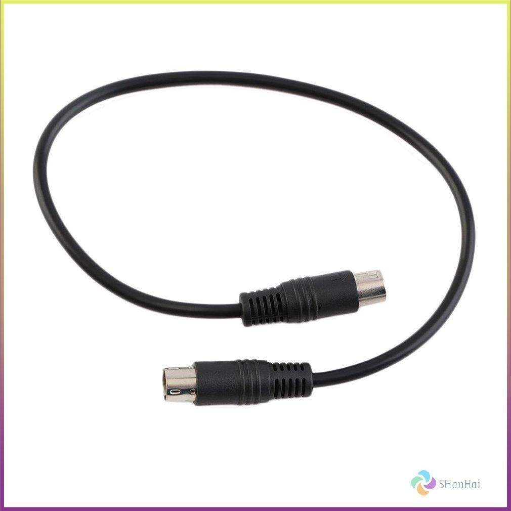Black 9-PIN Mini TO 9-PIN Mini Din Cable For Genesis 2 Scart Cable ...