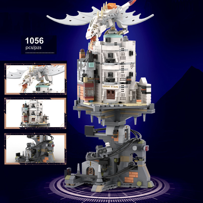 76417 Gringotts Wizarding Bank Ghost Castle Modelo Do Castelo Fantasma ...