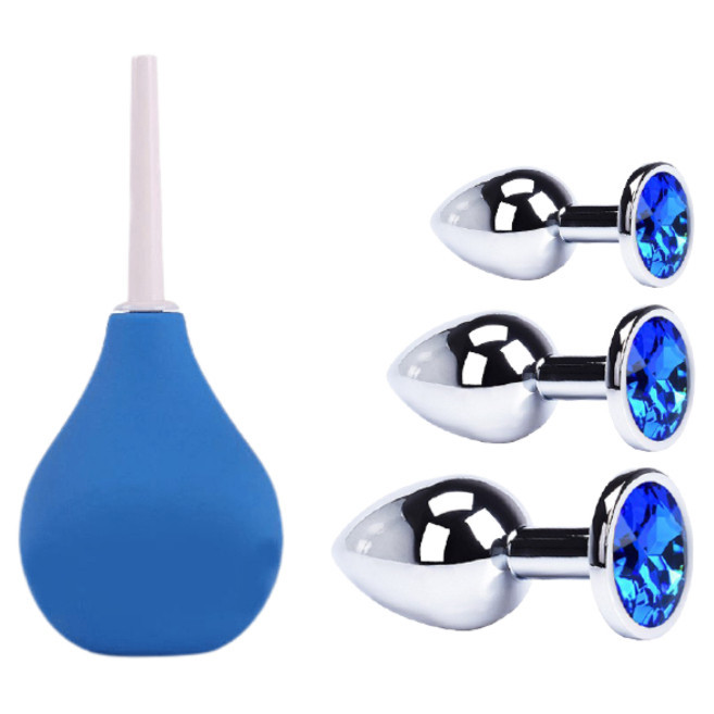 Kit Plug Anal Pequeno Medio e Grande Aço Inox Todos Tamanhos + Ducha ...