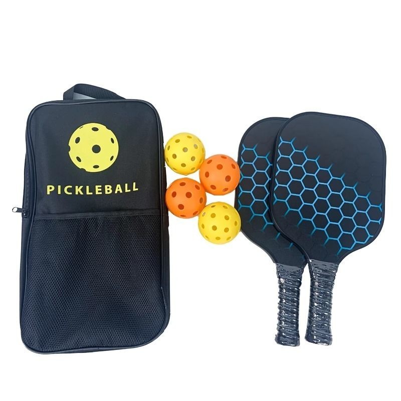 Pick Ball Racket Conjunto de fibra de carbono profissional pickleball ...