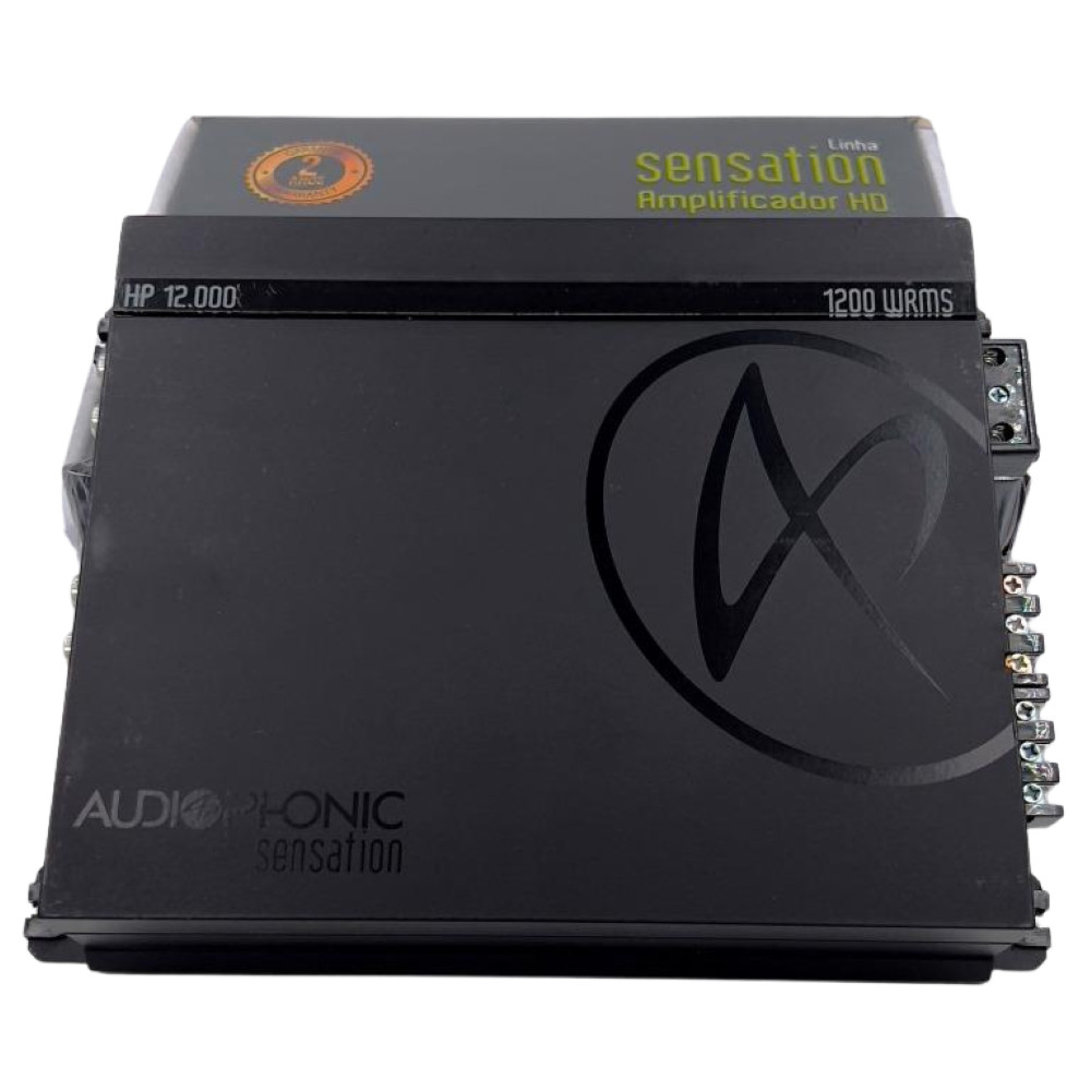 Amplificador Audiophonic Sensation HP12.000 4 Canais 1200w | Shopee Brasil