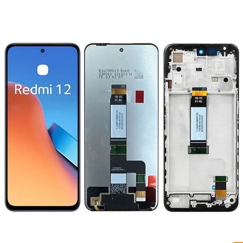 Frontal Display Para Xiaomi Redmi 12 Compativel 23053RN02L Vivid Tela ...