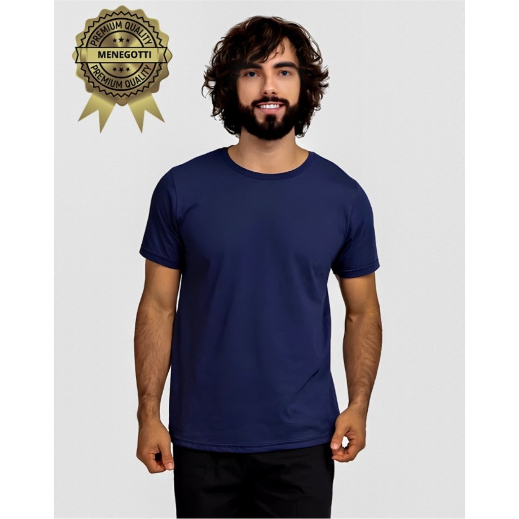 CAMISETA LISA MENEGOTTI - AZUL MARINHO | Shopee Brasil