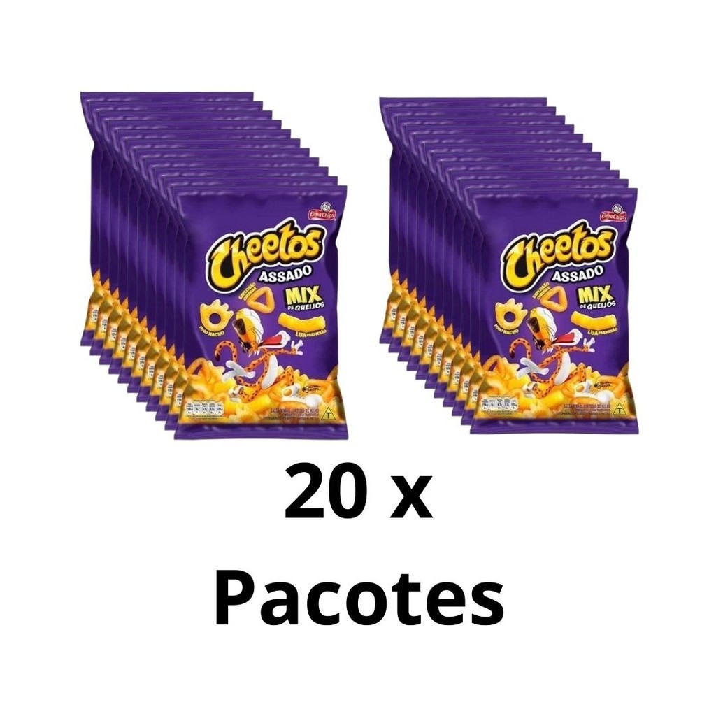 KIT CHEETOS MIX COM 20 UNIDADES 41G CADA | Shopee Brasil