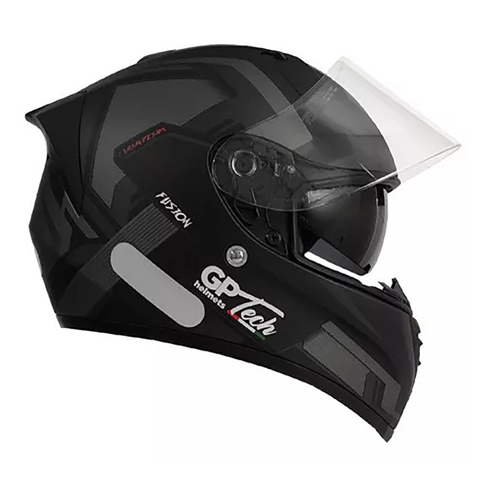 Capacete GP Tech V128 Velocity V2 Titanium Fosco Preto Cinza Com ...