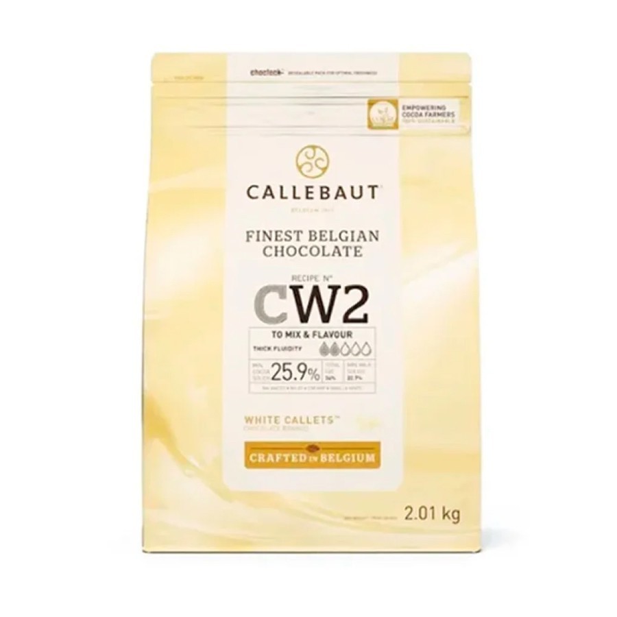 Chocolate Belga Callebaut - Gotas Branco - CW2-BR-U76 - 2,01 kg - Rizzo ...