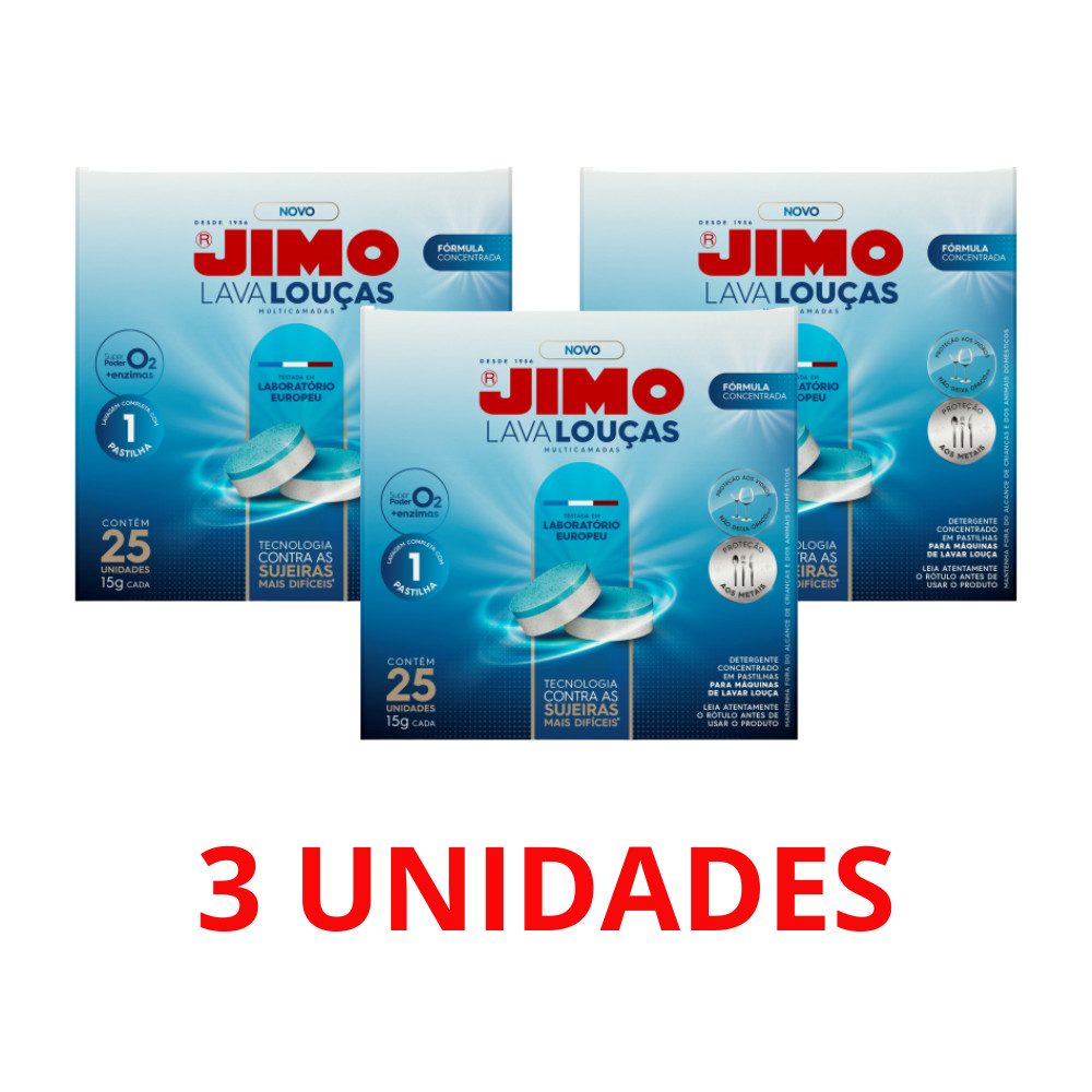 3 Caixas Jimo Lava Louça Multicamadas Detergente Concentrado ...