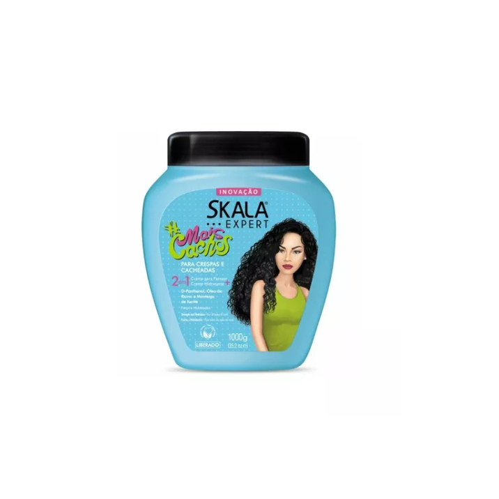 Máscara Creme Tratamento Cabelo Mais Cachos Skala Pote 1Kg | Shopee Brasil