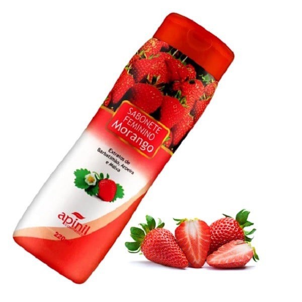 Kit 3uni Sabonete Intimo Morango 200ml - SOUL | Shopee Brasil