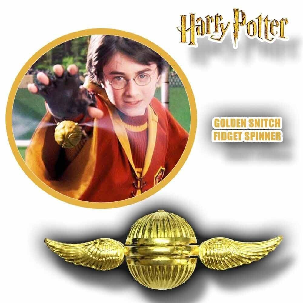 Fidget Spinner - Harry Potter Quidditch Golden Snitch Inspired Design ...