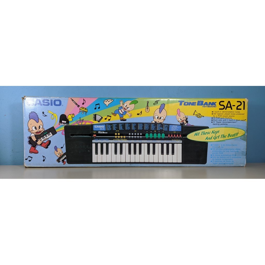 Teclado casio sa-21 100 sound bank - funcionando -LEIA | Shopee Brasil