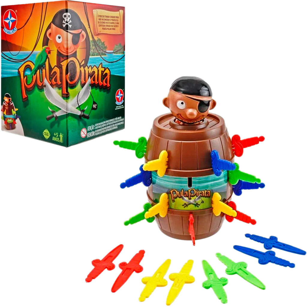 Jogo Pula Pirata Brinquedo Estrela Original Criança | Shopee Brasil