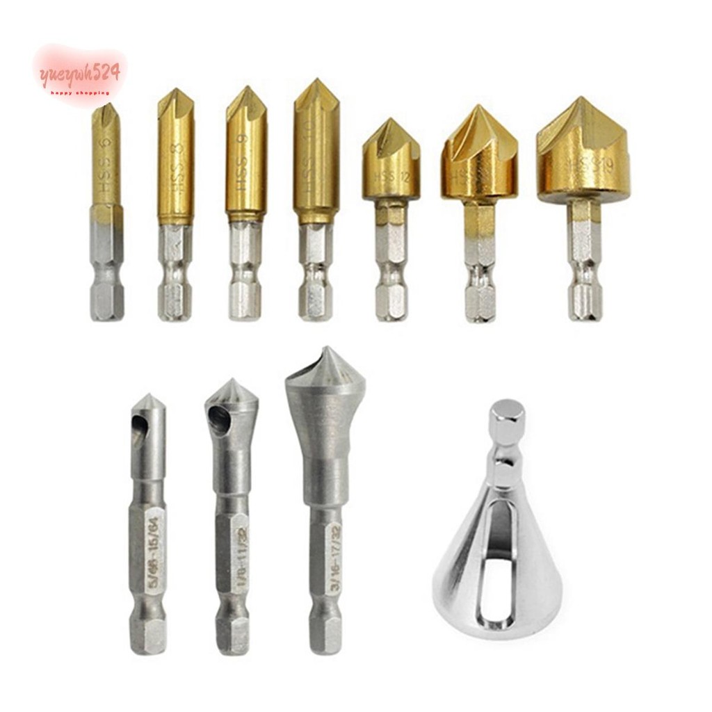 Kit De Conjunto De Ferramentas De Chanfrar Para Máquina Com Furo ...