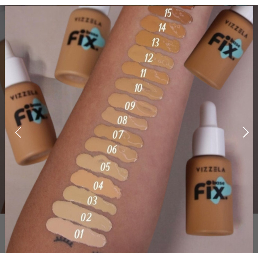 BASE LIQUIDA FIX -- VIZZELA | Shopee Brasil