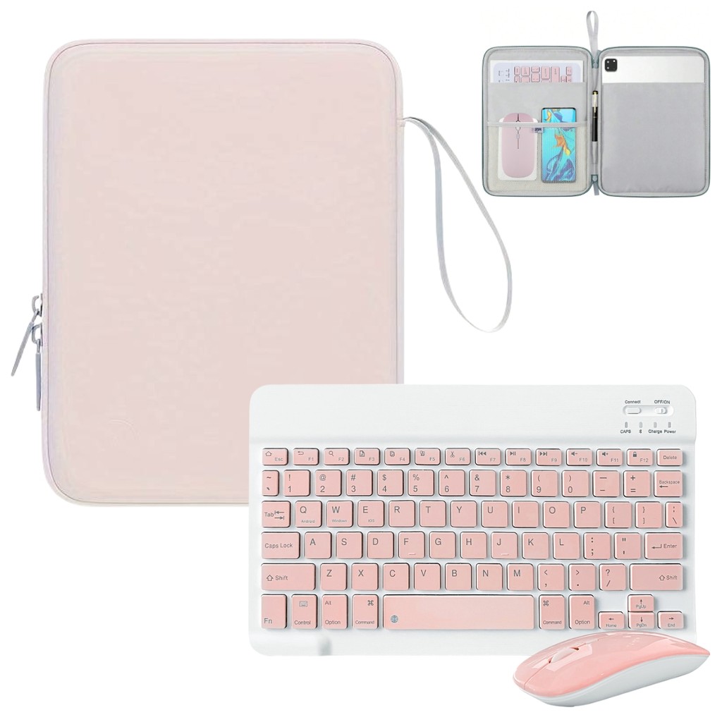Kit Case Bag Tpu + Teclado E Mouse Para Samsung Galaxy Tab S6 Lite P620 ...