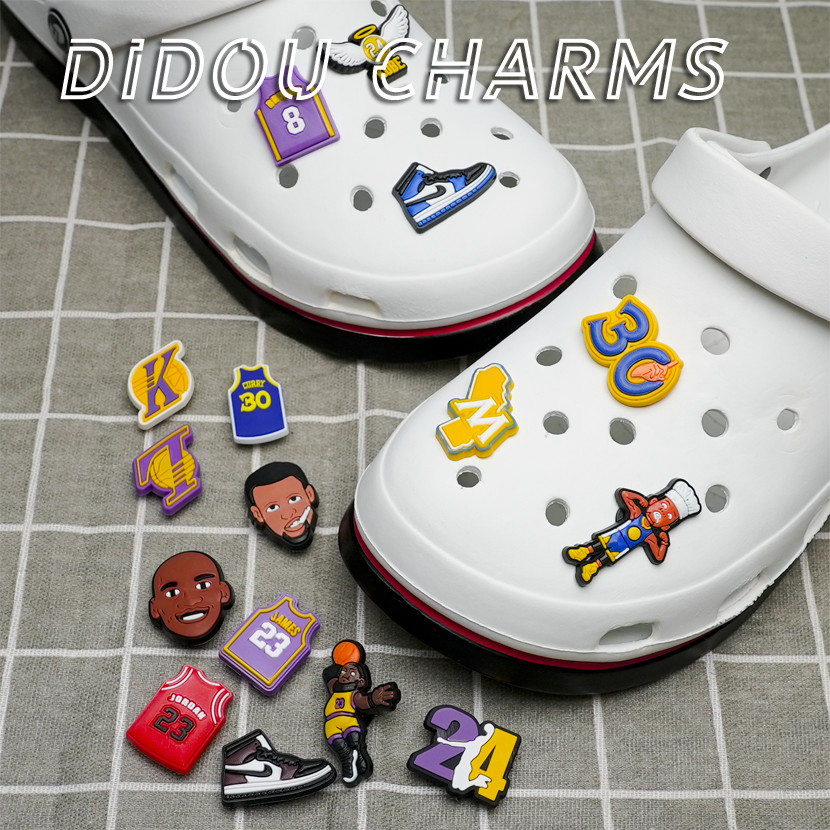 Crocs Quentes Jibbitz Kobe NBA Professional Star Basketball Pinos De ...