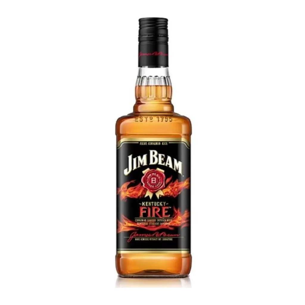 Whisky Importado Jim Beam Fire 1 litro | Shopee Brasil