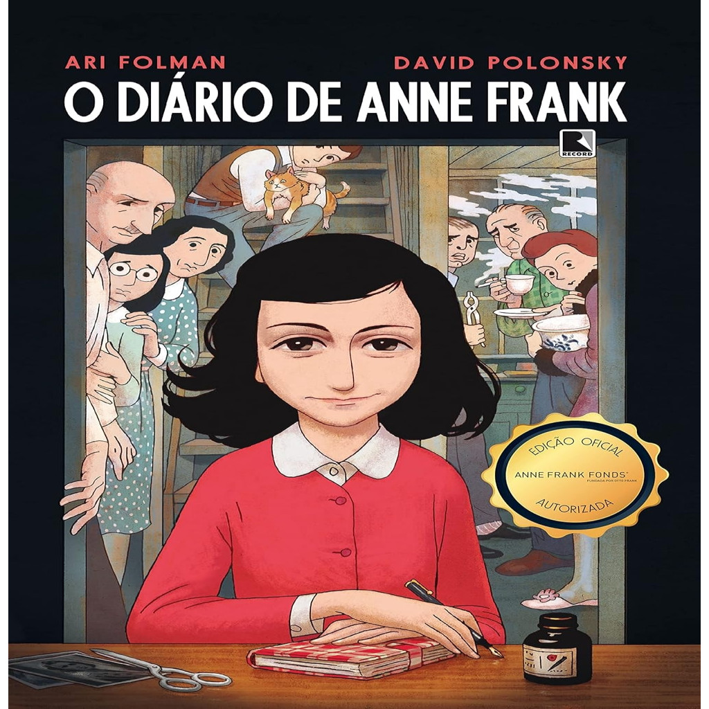 O diário de Anne Frank em quadrinhos autor Ari Folman / David Polonsky ...