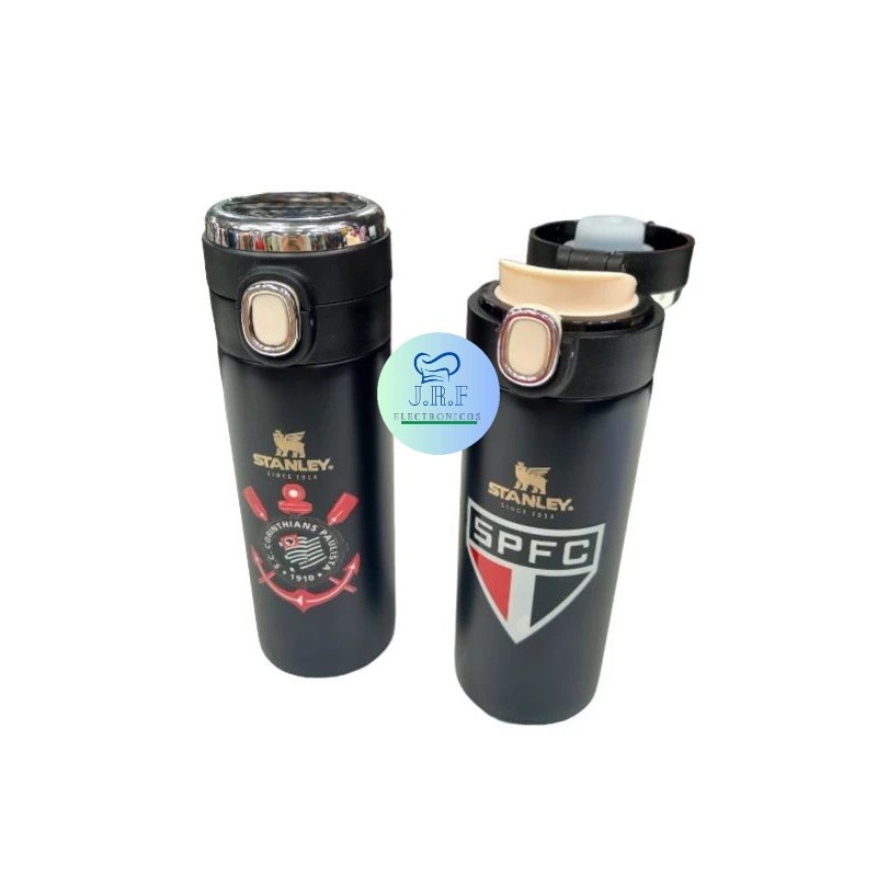 Garrafa Térmica {personalizados-com-time} Trava Termómetro Digital Display 480ML | Shopee Brasil