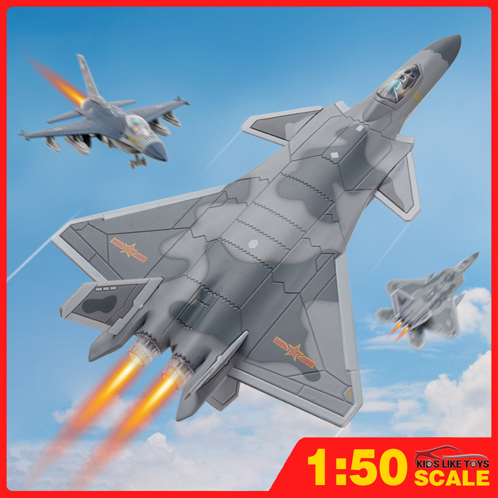 KLT Avião De Metal Modelo J20 J15 J10 F16 F22 Raptor Stealth Fighter ...