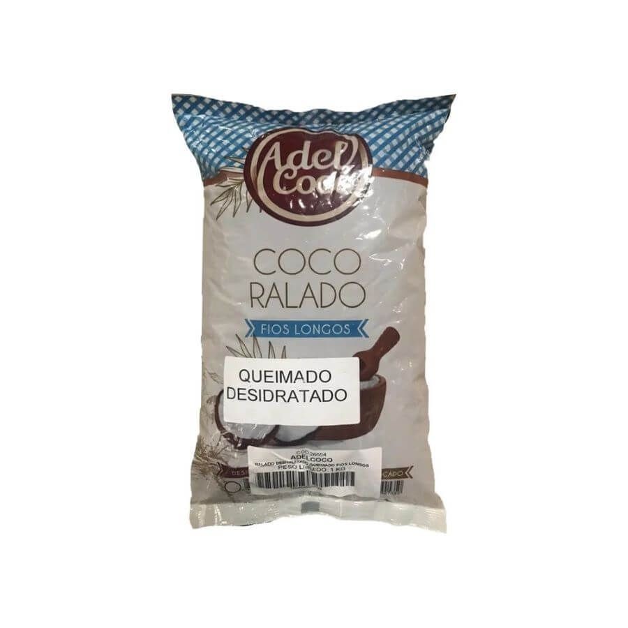 Coco Ralado Flocado Queimado 1 kg Adelcoco | Shopee Brasil