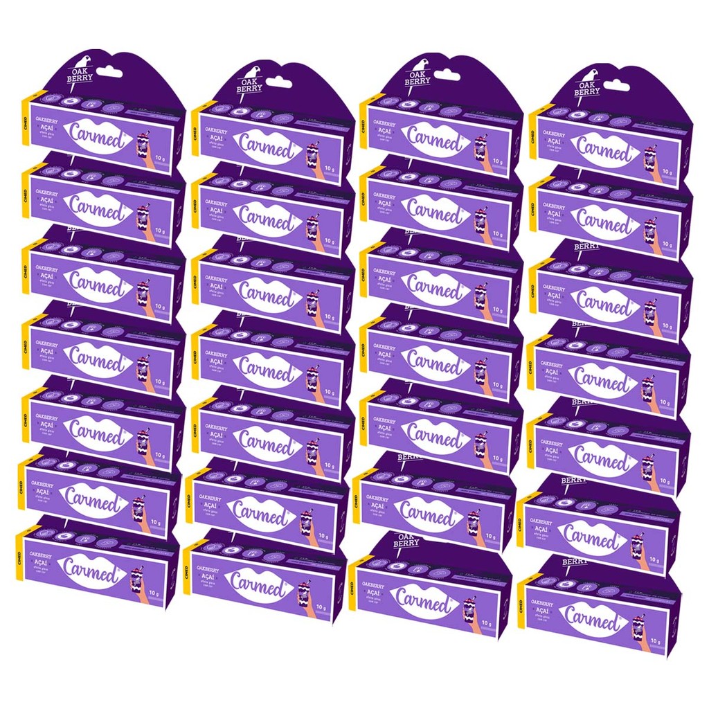 Kit 28 und Hidratante Labial Carmed Açai Oakberry 10g | Shopee Brasil