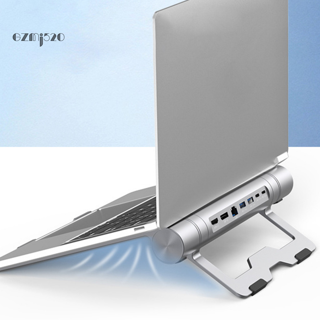 4k 120hz Laptop Stand Hub Usb 3.1 Aluminum Alloy Type-c Adapter with ...