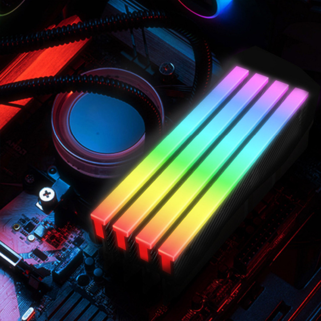 Aura Sync Ram Cooler 5v 3pin Argb Heatsink Rgb for Ddr2 Ddr3 Ddr4 Ddr5 Desktop Memory Module ...